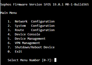 Sophos Firewall - Wichtige Befehle in der Advanced Shell